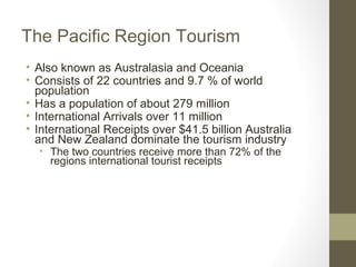 Lecture 12 tourism in australia and new zealand | PPT