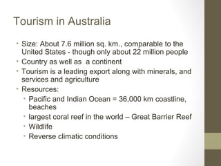 Lecture 12 tourism in australia and new zealand | PPT