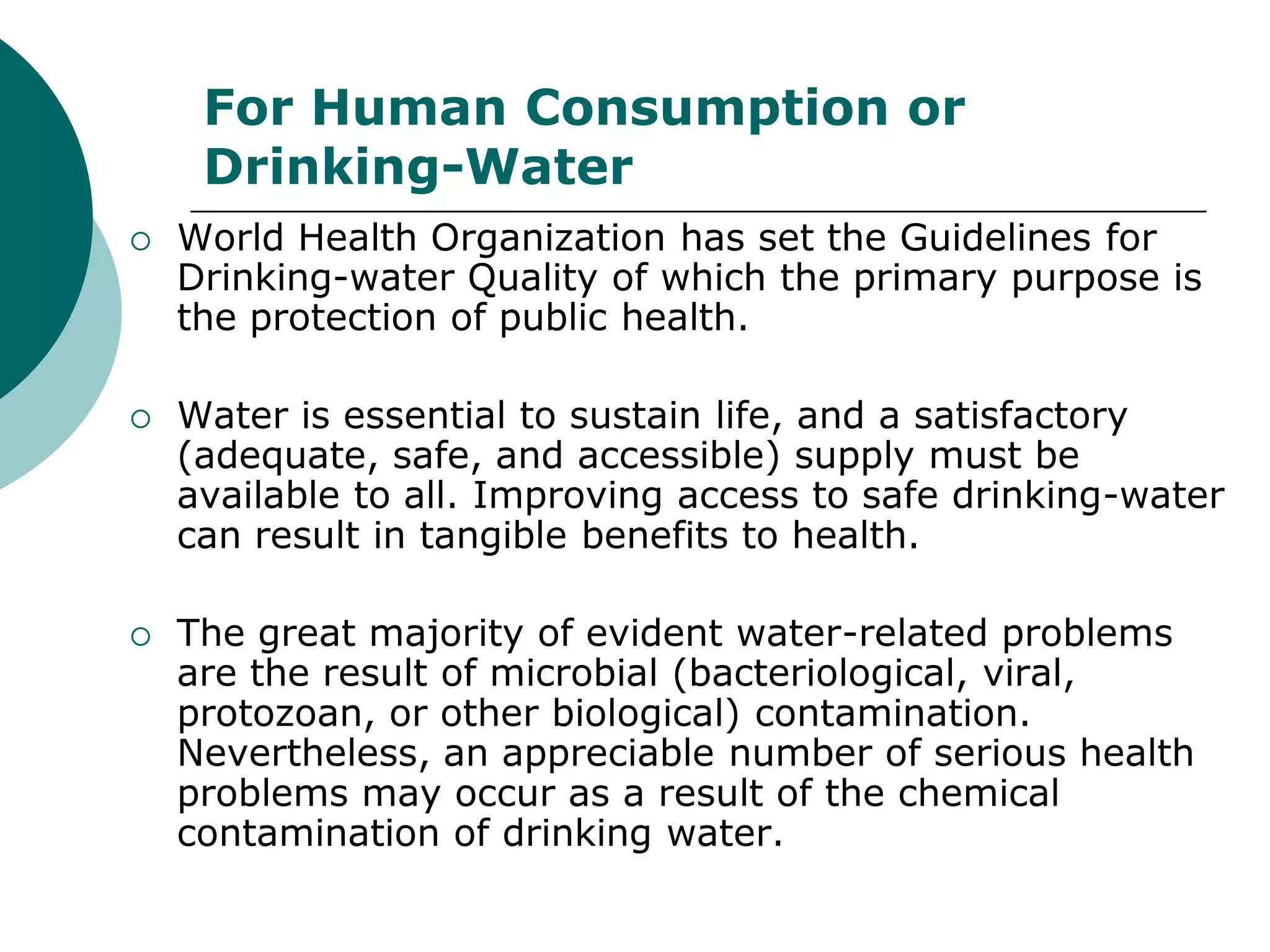 Lecture 12. water quality | PDF