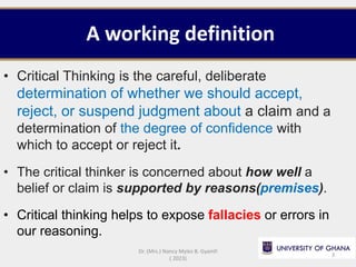 CRITICAL THINKING AND PRACTICAL REASONING ( LOGIC REASONING) | PDF