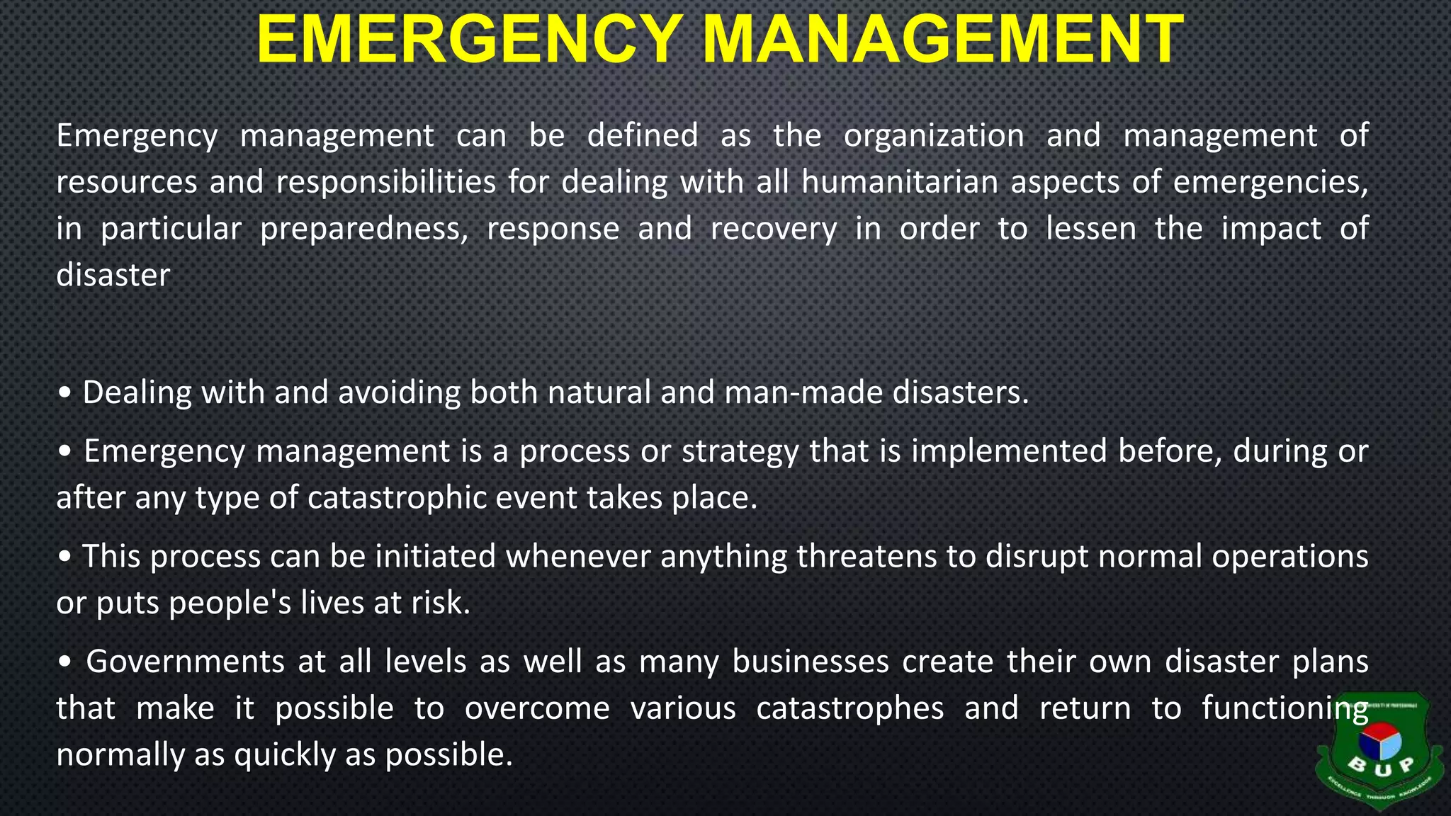 Historical context of disaster management | PPTX