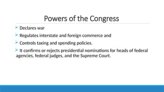 Lecture 12 + 13 Separation of Powers Part II and Checks and Balances.pptx