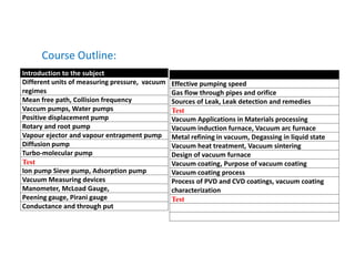 Introduction to Vacuum Metallurgy | PPTX