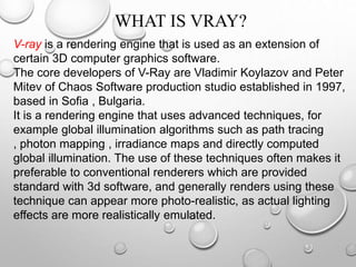 Lecture Vray Rendering | PPT