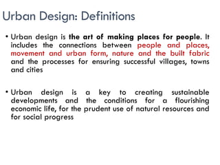 LECTURE 1_Urban Design and its Definitions | PDF