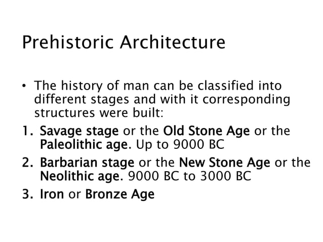 Prehistoric Architecture | PPTX | Geology | Science