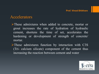 Lecture 12 Admixture: Use of admixtures in concrete technology | PPT