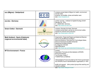 Lecture 12 a eco labels | PPT