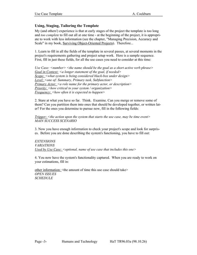 Lecture 12b Use Case Example | PDF