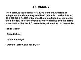 Lecture 12 b social accountibility standards | PPT