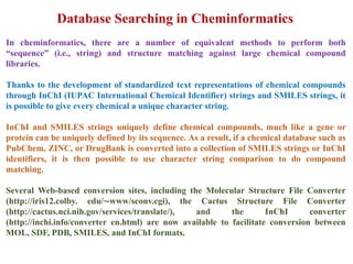 Lecture 12 – chemoinformatic | PDF