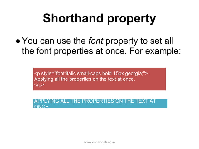 Lecture 12 css_fonts | PPT