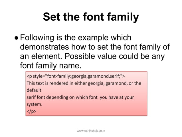 Lecture 12 css_fonts | PPT