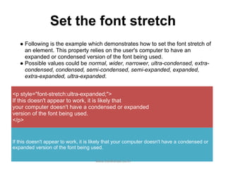 Lecture 12 css_fonts | PDF