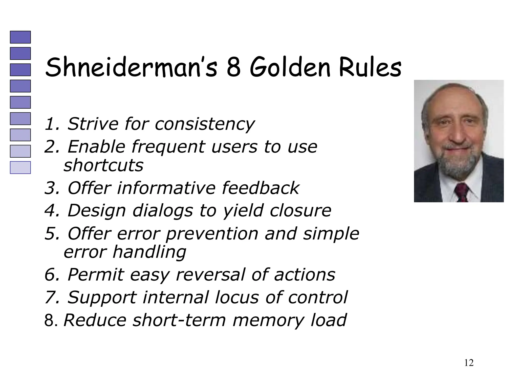 User Interface Design (UID) Rules for development | PPT