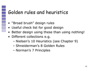 User Interface Design (UID) Rules for development | PPT