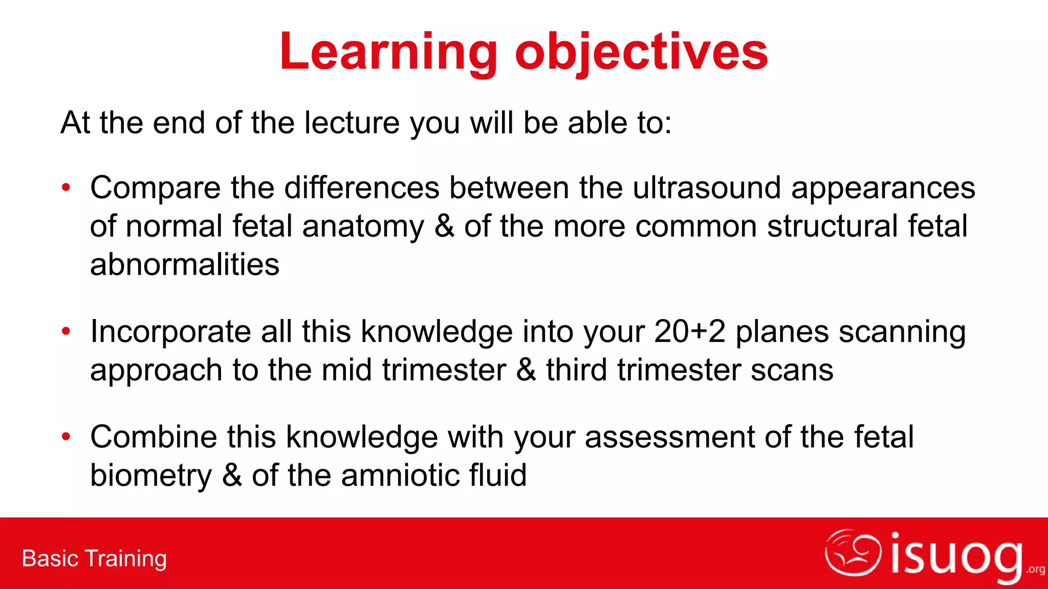 Lecture 12 distinguishing between normal and abnormal appearances of ...