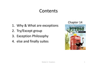 Lecture 12 Exceptions Pdf