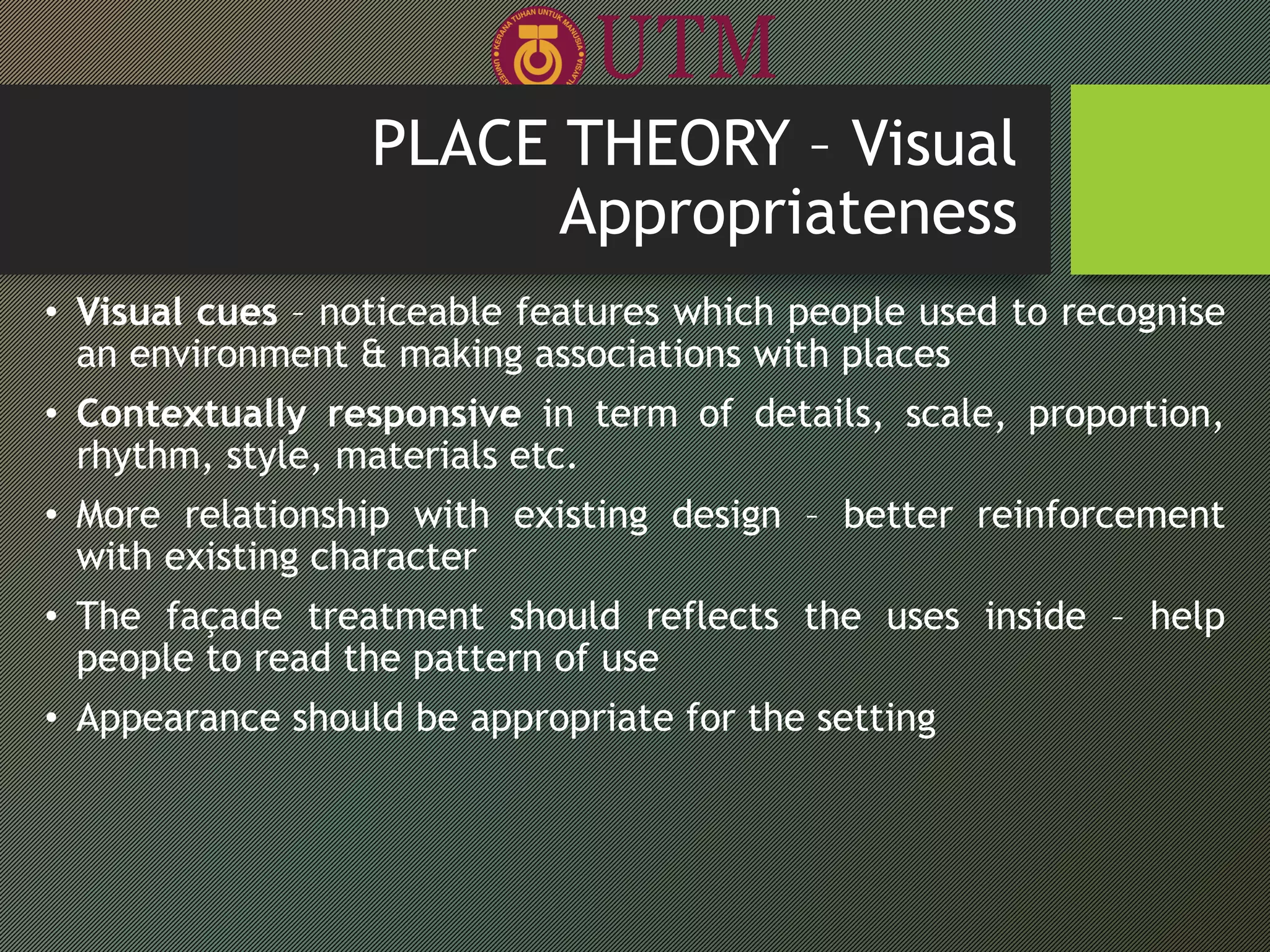 Lecture 12 Theories of Urban Spatial Design | PDF