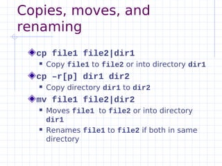 Lecture1 2 intro-unix | PPT