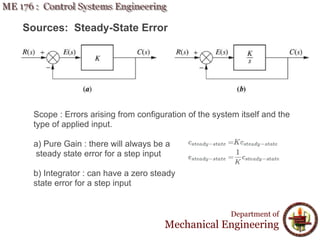 Lecture 12 ME 176 6 Steady State Error | PDF