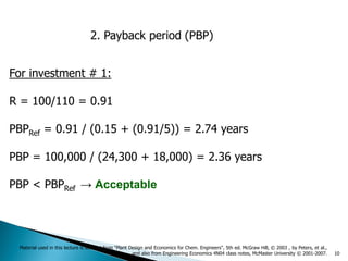 Lecture # 12 measures of profitability ii | PPT