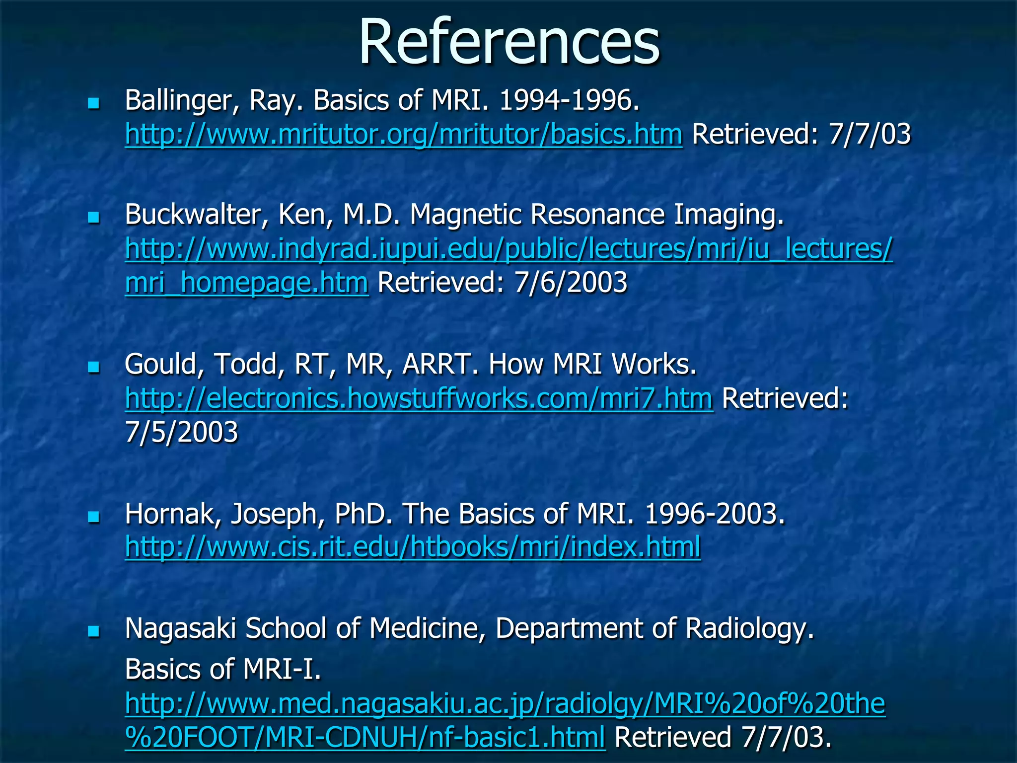 Lecture12 mri | PPT