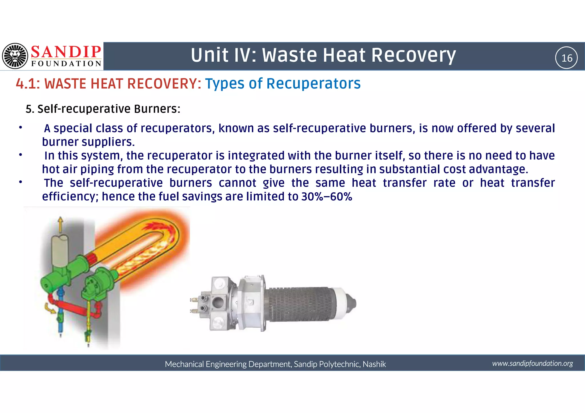 Lecture 12_PPE_Unit 4: Waste Heat Recovery, Cogeneration ...