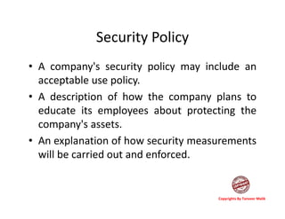 Lecture 12 security policy | PPT
