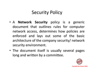 Lecture 12 security policy | PPT