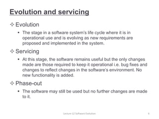 Lecture 12 Software Engineering Evolution | PPT