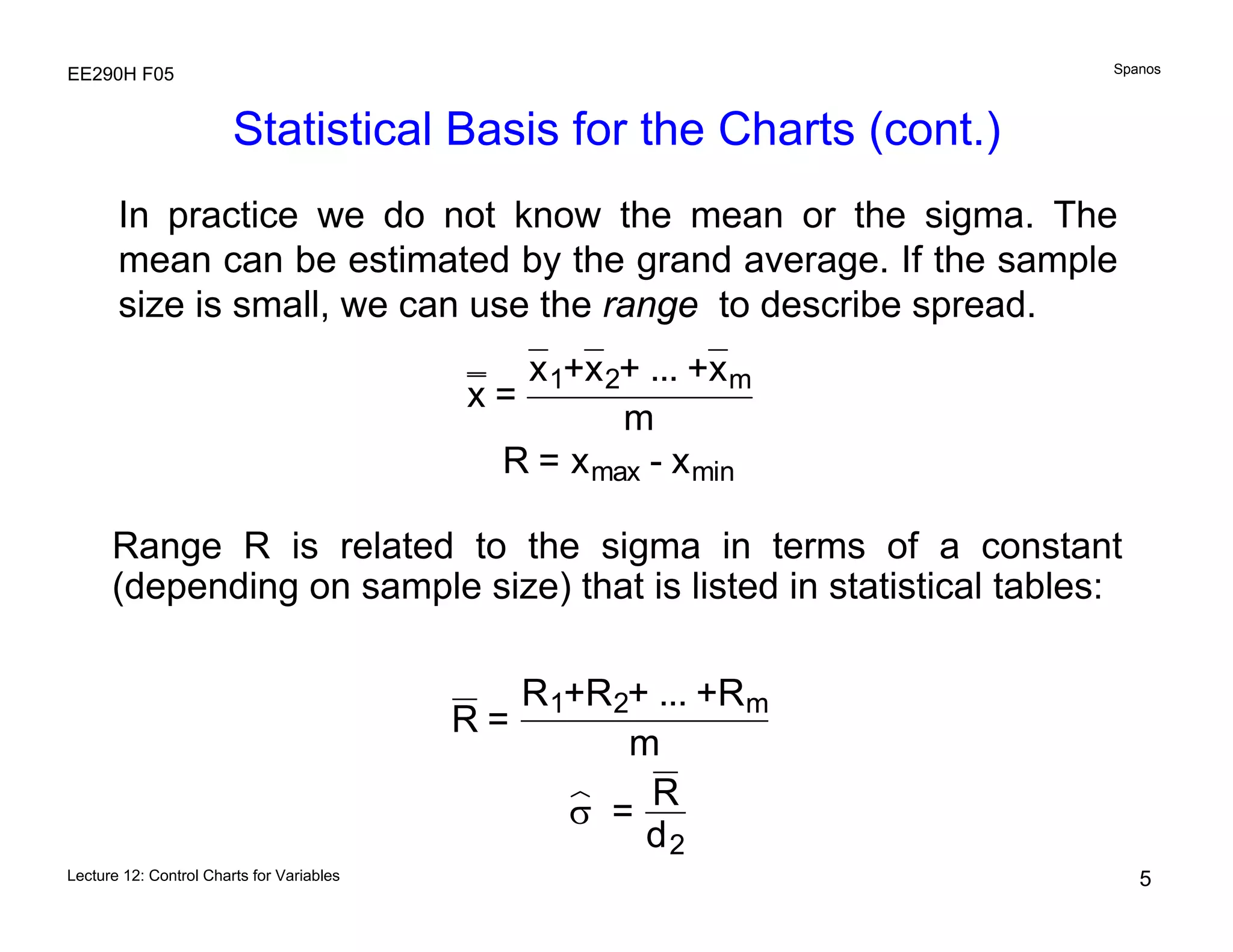 Variable charts | PDF