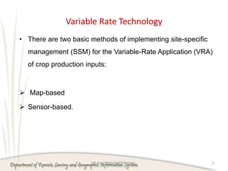 Lecture 12 Variable Rate Technology.ppttt | PPT
