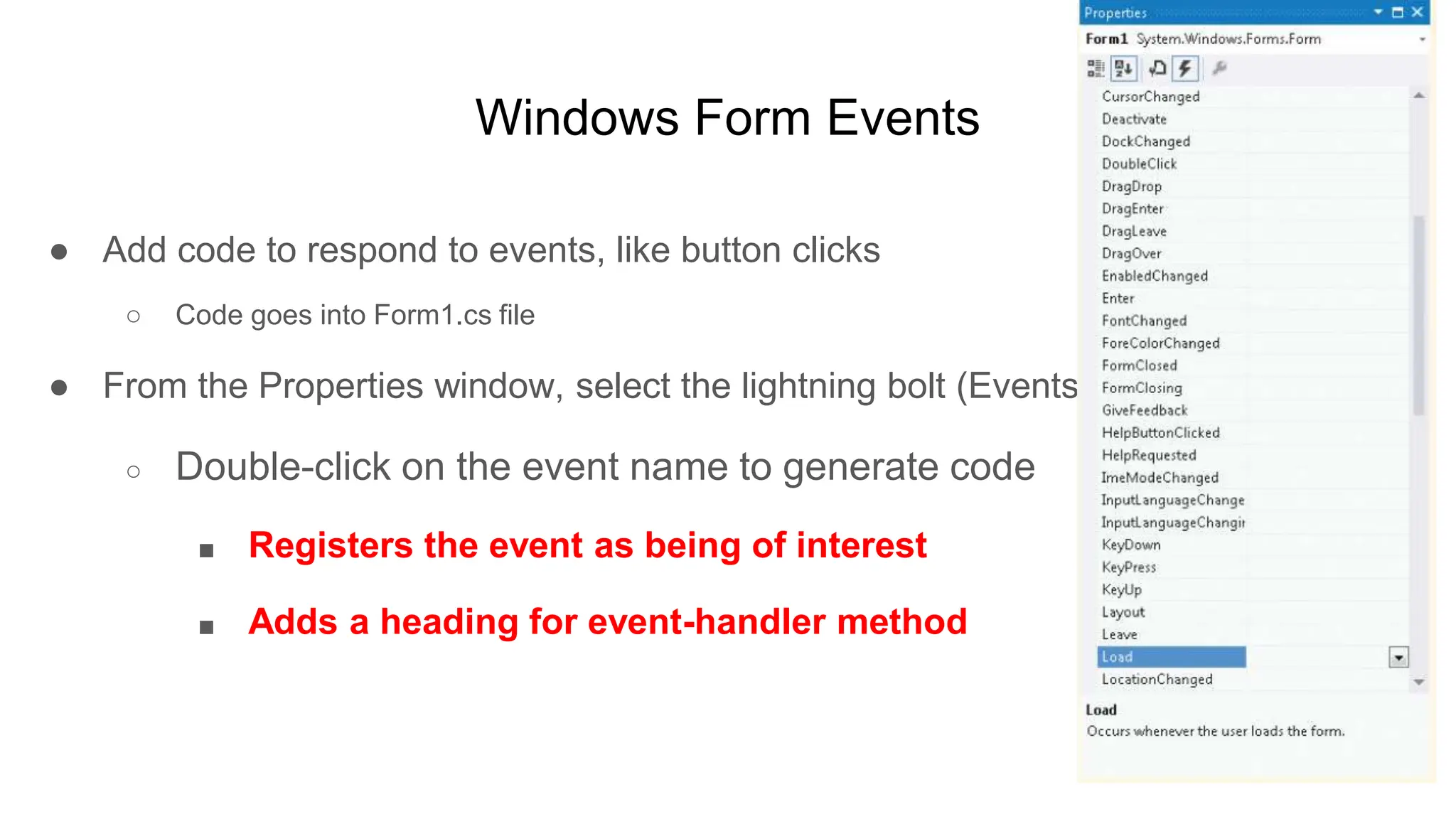 Lecture 12 Windows Forms Part 2pptx Operating Systems Computer 2110
