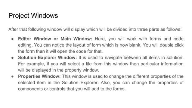 LECTURE 12 WINDOWS FORMS PART 2.pptx | Operating Systems | Computer Software and Applications