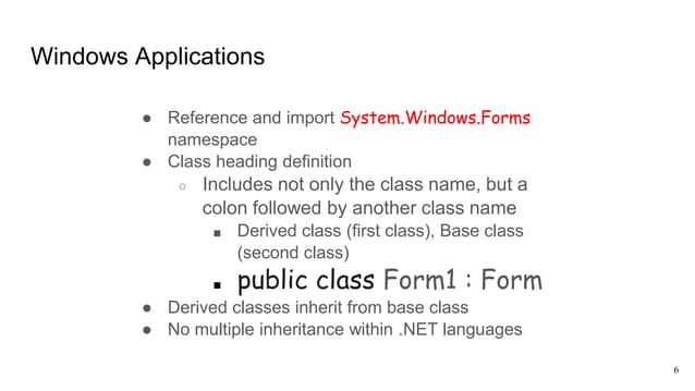 LECTURE 12 WINDOWS FORMS PART 2.pptx | Operating Systems | Computer Software and Applications