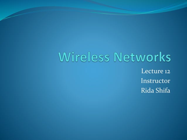 Switching Techniques Lecture12,wireless | PPT