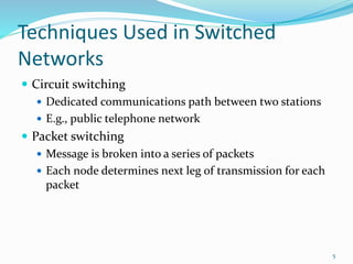 Switching Techniques Lecture12,wireless | PPTX | Computer Networking | Computing