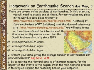 ÖNCEL AKADEMİ: INTRODUCTION TO SEISMOLOGY | PPT