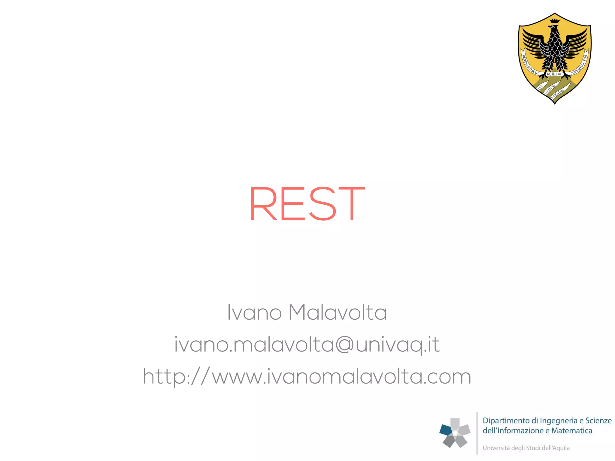 REST - Representational State Transfer | PPT