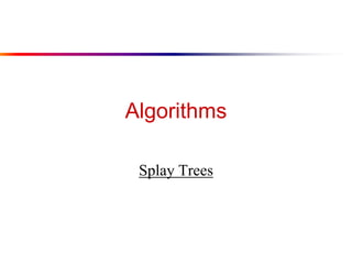 Splay Tree | PPT