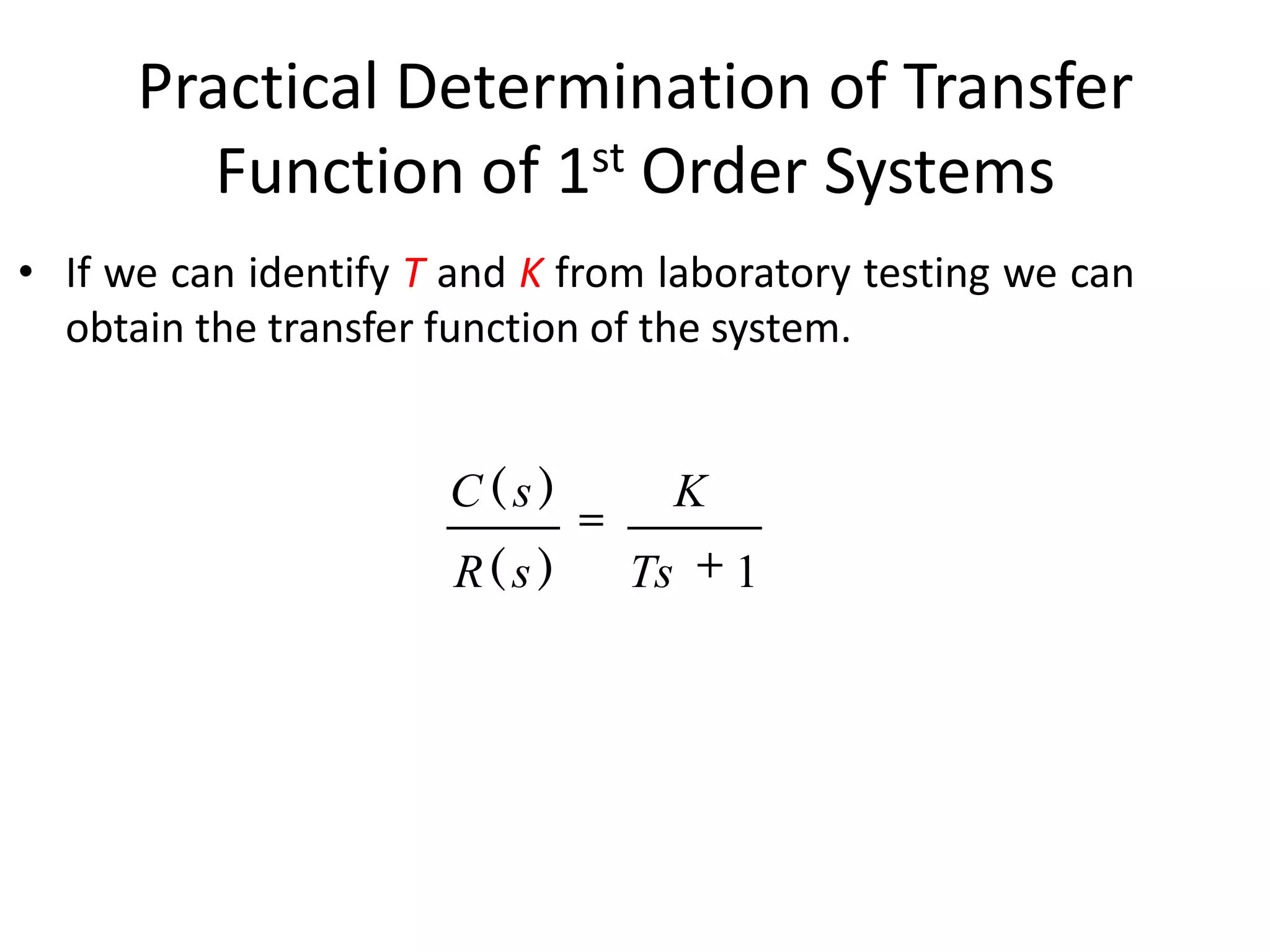 Lecture 13 14-time_domain_analysis_of_1st_order_systems | PPTX