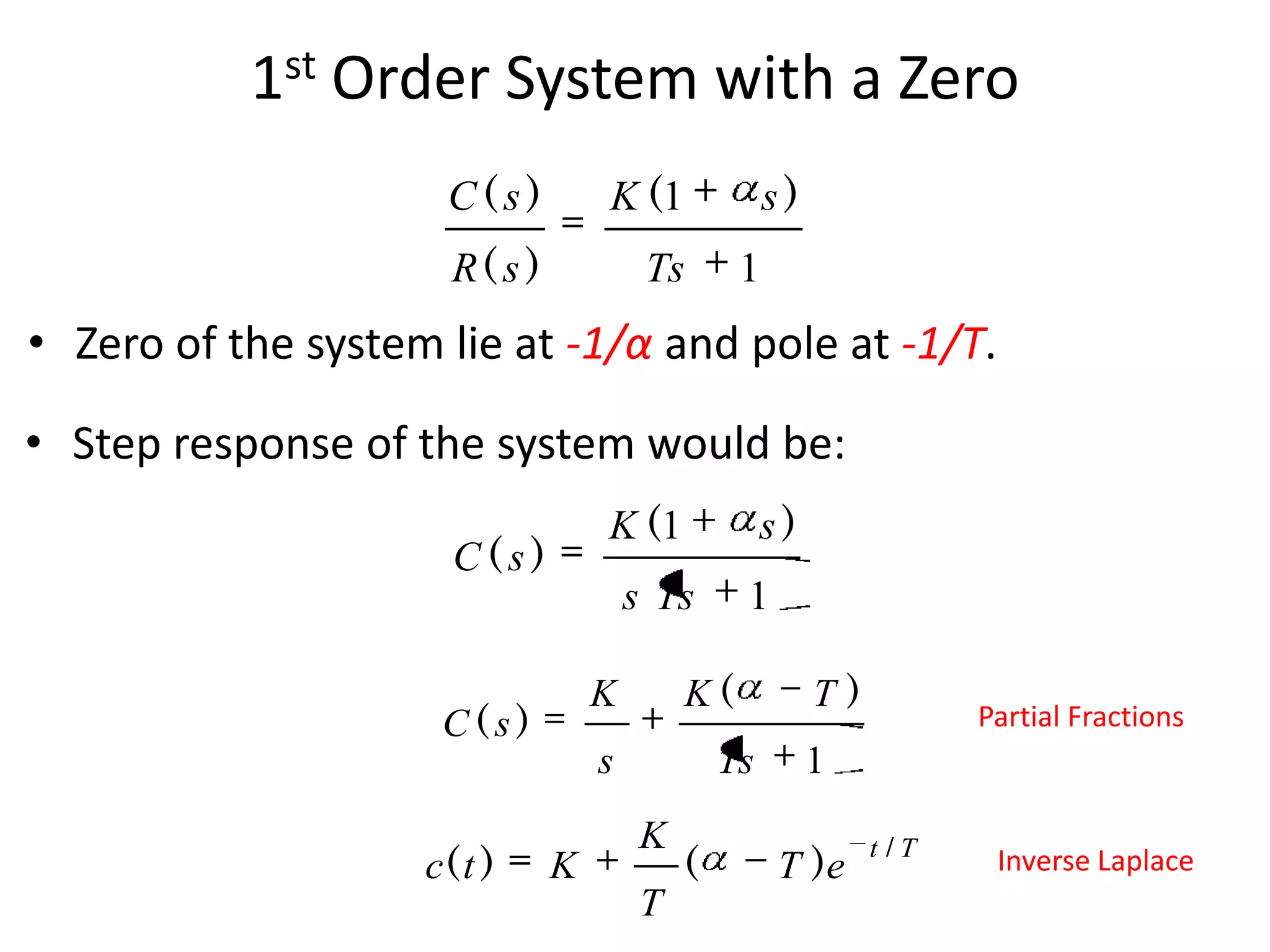 Lecture 13 14-time_domain_analysis_of_1st_order_systems | PPTX