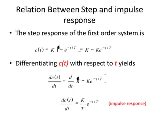 Lecture 13 14-time_domain_analysis_of_1st_order_systems | PPTX