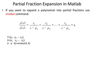 Lecture 13 14-time_domain_analysis_of_1st_order_systems | PPTX