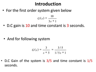 Lecture 13 14-time_domain_analysis_of_1st_order_systems | PPTX