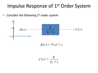 Lecture 13 14-time_domain_analysis_of_1st_order_systems | PPTX