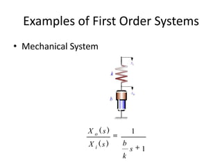 Lecture 13 14-time_domain_analysis_of_1st_order_systems | PPTX