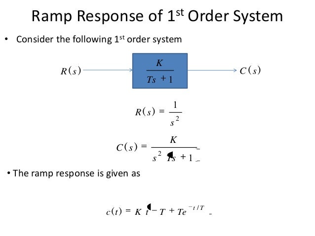 Lecture 13 14 Time Domain Analysis Of 1st Order Systems