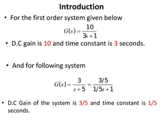 Lecture 13 14-time_domain_analysis_of_1st_order_systems | PPTX